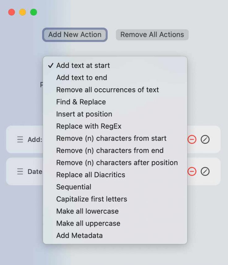 Batch File Renaming for macOS made easy with Advanced Renamer ...